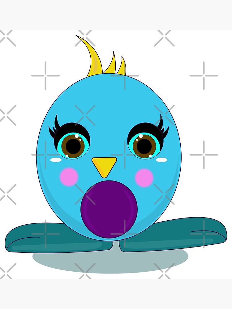 "Cute kawaii blue penguin" Poster for Sale by Cheni-Yathri | Redbubble