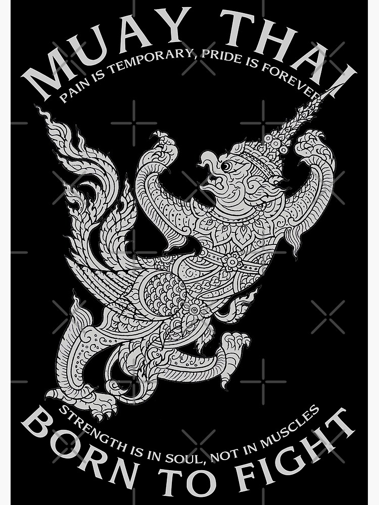 "The Garuda Sak Yant Muay Thai Boran" Poster by KewaleeTee | Redbubble