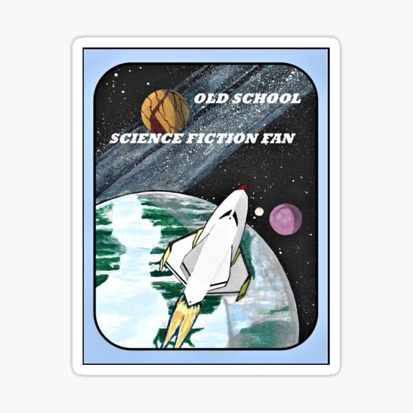 ""Escape Velocity" (with text)" Sticker for Sale by Oldschoolscifi ...