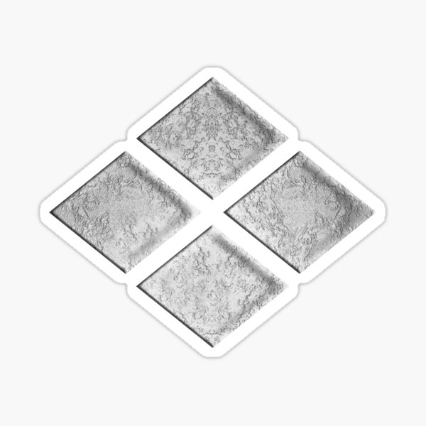 "Takeda Kamon Takeda Bishi in Silver Foil" Sticker for Sale by Takeda ...