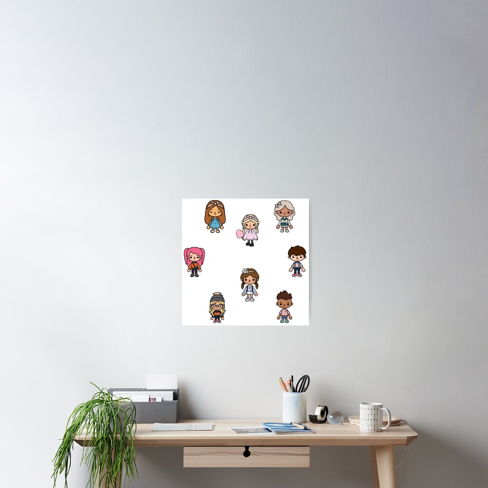 "Toca Boca Characters Pack" Poster for Sale by nokenoma | Redbubble