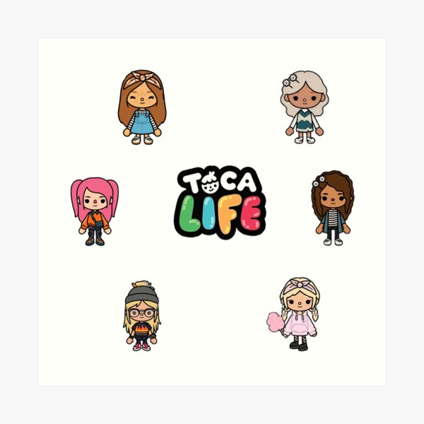 "Toca Boca Characters logo Pack" Art Print for Sale by nokenoma | Redbubble