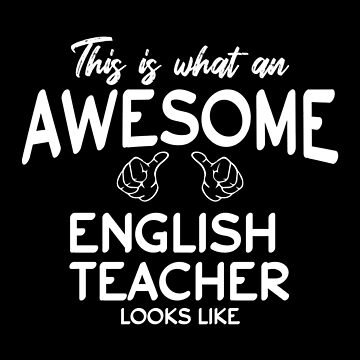 "This Is What An Awesome English Teacher Looks Like" Greeting Card for ...