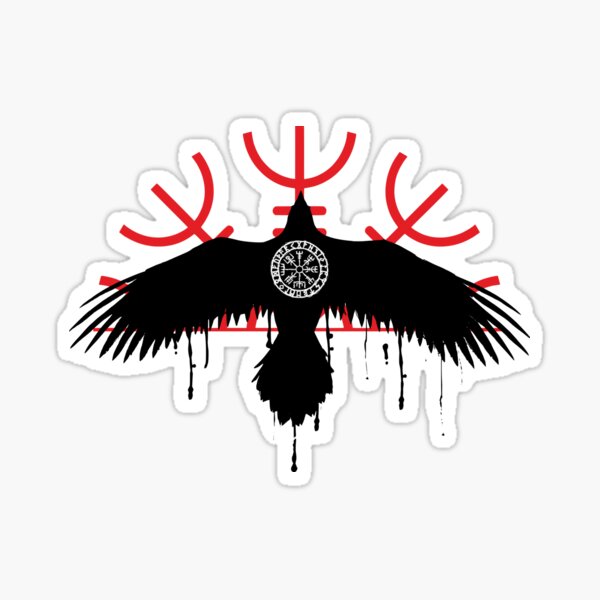 "Valhalla, Helm of Awe" Sticker for Sale by Veresk1708 | Redbubble