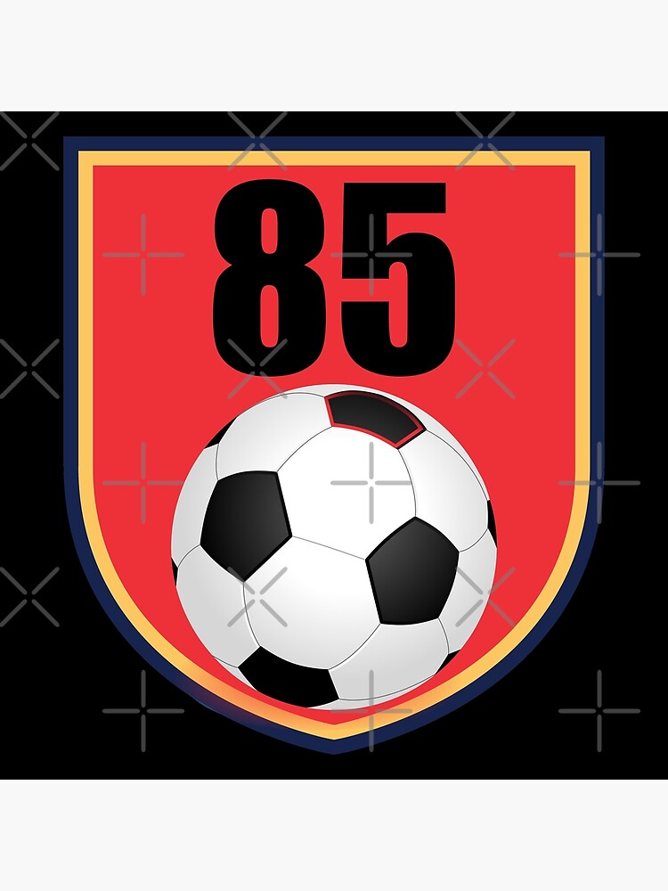 "number 85 (eighty five) soccer ball" Poster by roartstreet | Redbubble