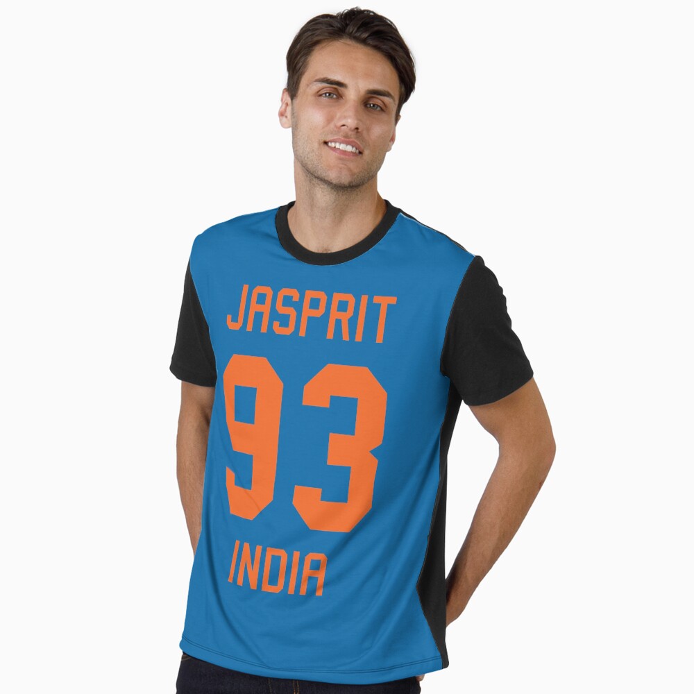"Jasprit Bumrah | 93 | Indian Cricket Jersey" Essential T-Shirt for ...