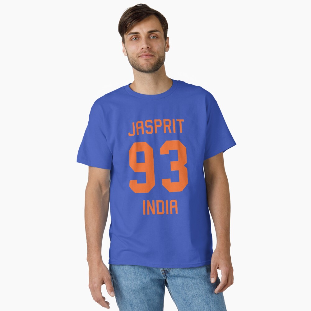 "Jasprit Bumrah | 93 | Indian Cricket Jersey" Essential T-Shirt for ...