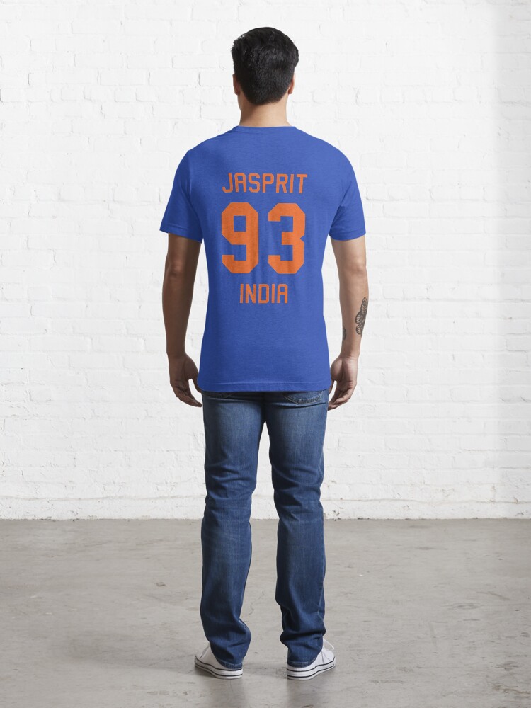 "Jasprit Bumrah | 93 | Indian Cricket Jersey" Essential T-Shirt for ...