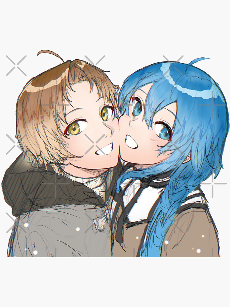 "Rudy and Roxy - Mushoku Tensei" Sticker for Sale by HanekawaTsubasa ...