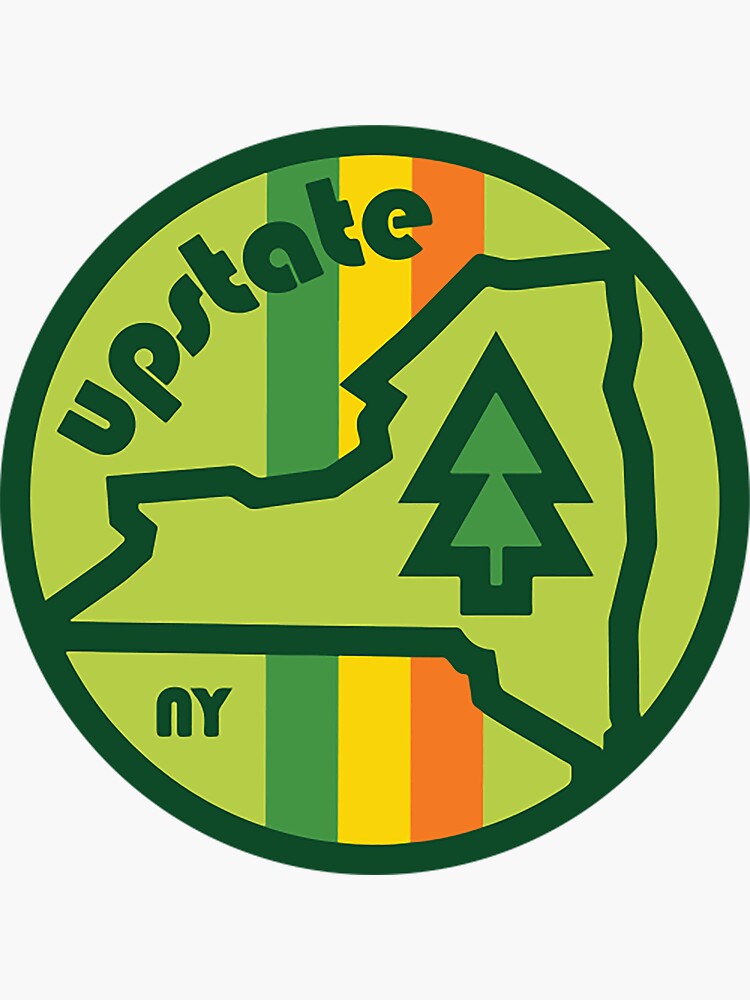 "Upstate New York Badge " Sticker for Sale by RivneS166 | Redbubble