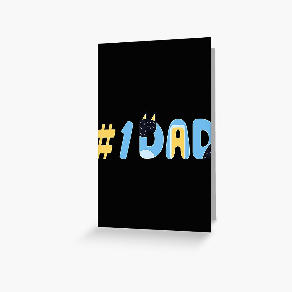 "1 Dad Number One Father's Day Vintage Style" Greeting Card by ...