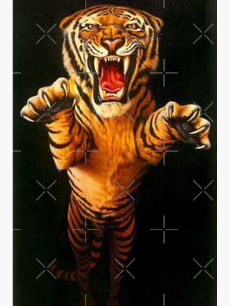 "Tiger attack animation vector lovers graphic design." Poster for Sale ...