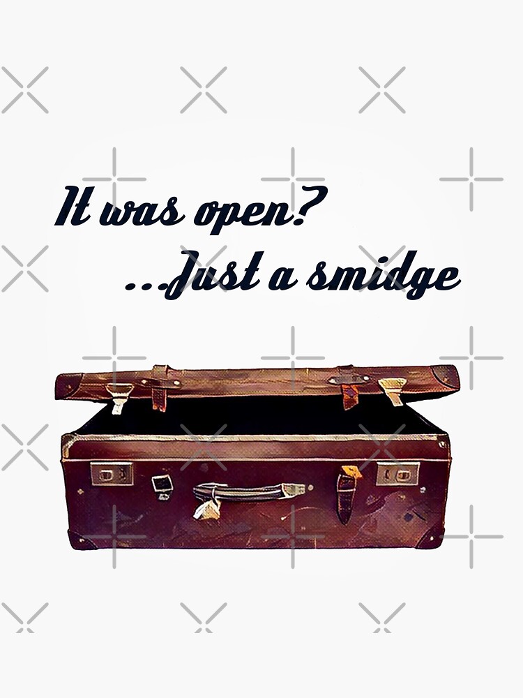 "Just a smidge" Sticker for Sale by mabelsoe | Redbubble