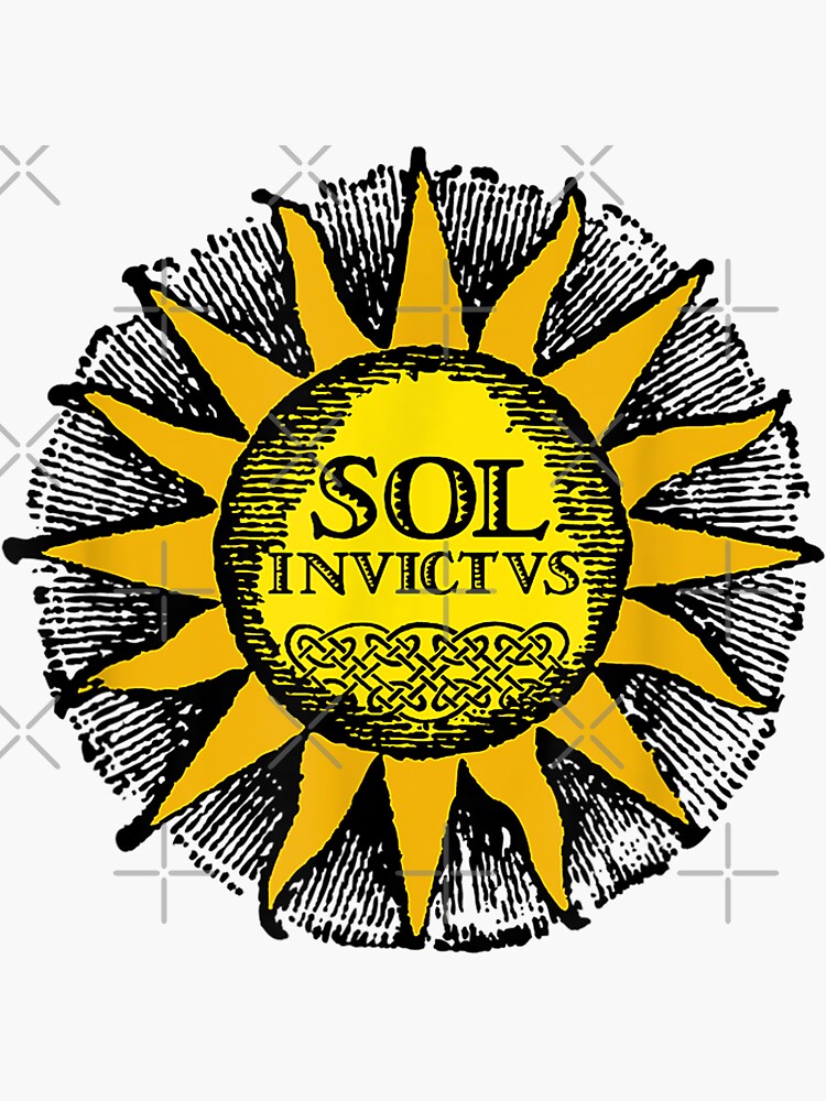 "Sol Invictus - Summer amp; Winter solstice - Sun" Sticker for Sale by ...