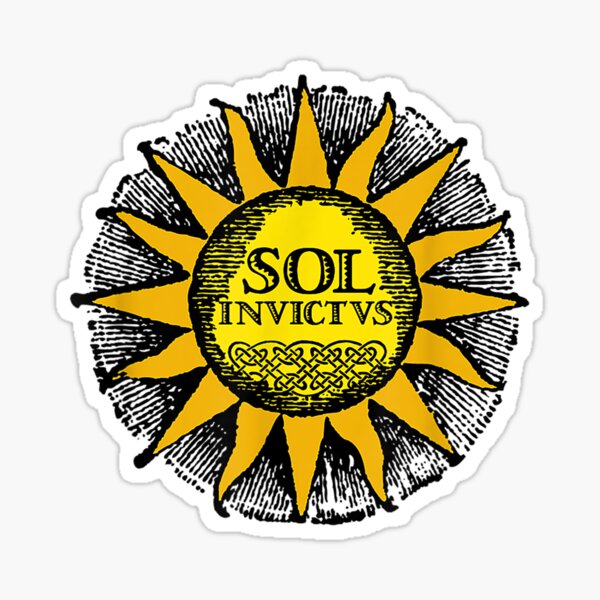 "Sol Invictus - Summer amp; Winter solstice - Sun" Sticker for Sale by ...