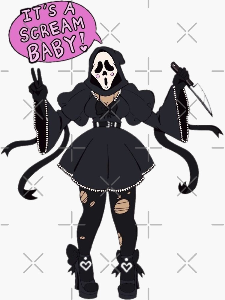 "Girl ghost face" Sticker for Sale by Ahmad90sy | Redbubble