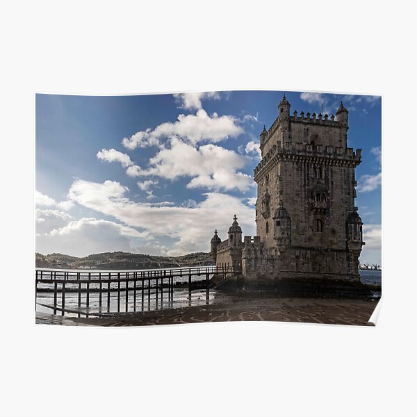 "The Many Shades Of Belem Tower - 1 © " Poster by PrinceJohn | Redbubble