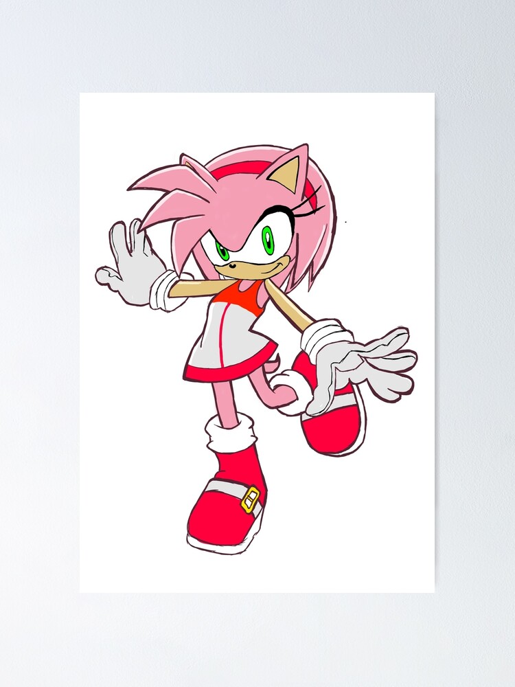 "Amy Rose" Poster by DarkmistArt | Redbubble