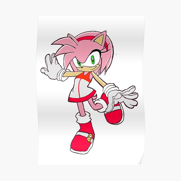 "Amy Rose" Poster by DarkmistArt | Redbubble