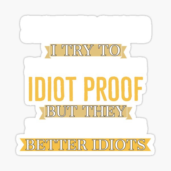 "Funny Security Guard Gift" Sticker by AwesomeWorld1 | Redbubble