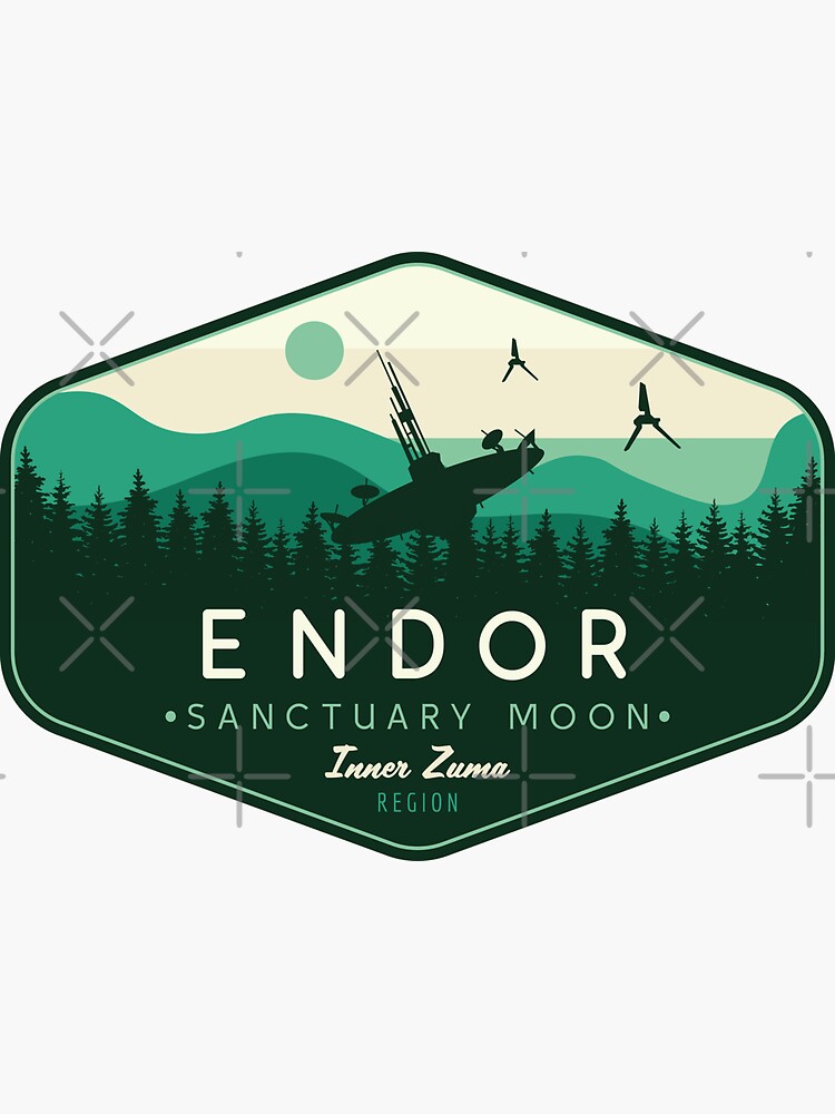 "Endor - Sanctuary Moon - Inner Zuma Region" Sticker for Sale by ...