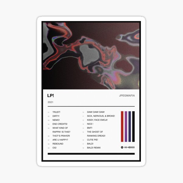 "LP! [streaming] Tracklist" Sticker by FANTANAMOBAY | Redbubble
