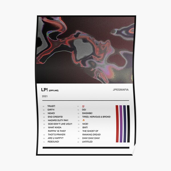 "LP! [offline] Tracklist" Poster for Sale by FANTANAMOBAY | Redbubble