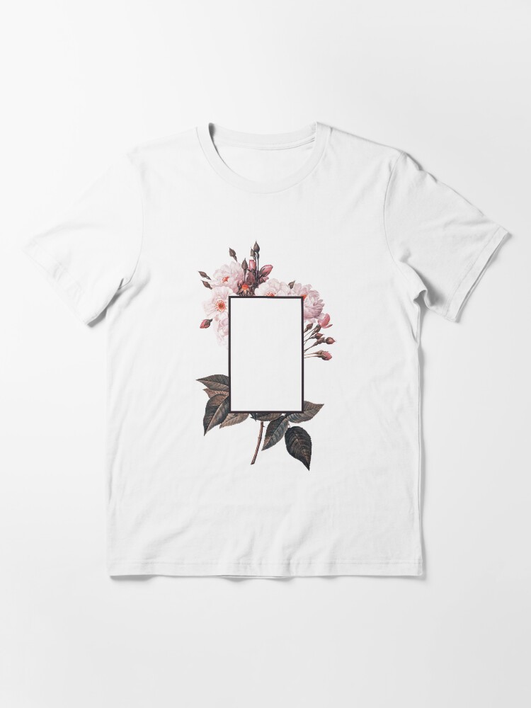 "Floral Rectangle Logo" T-shirt for Sale by pandaicecream | Redbubble ...