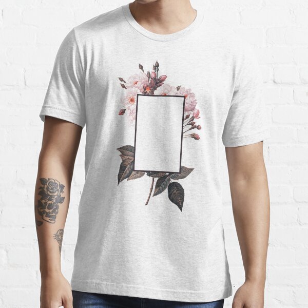 "Floral Rectangle Logo" T-shirt for Sale by pandaicecream | Redbubble ...