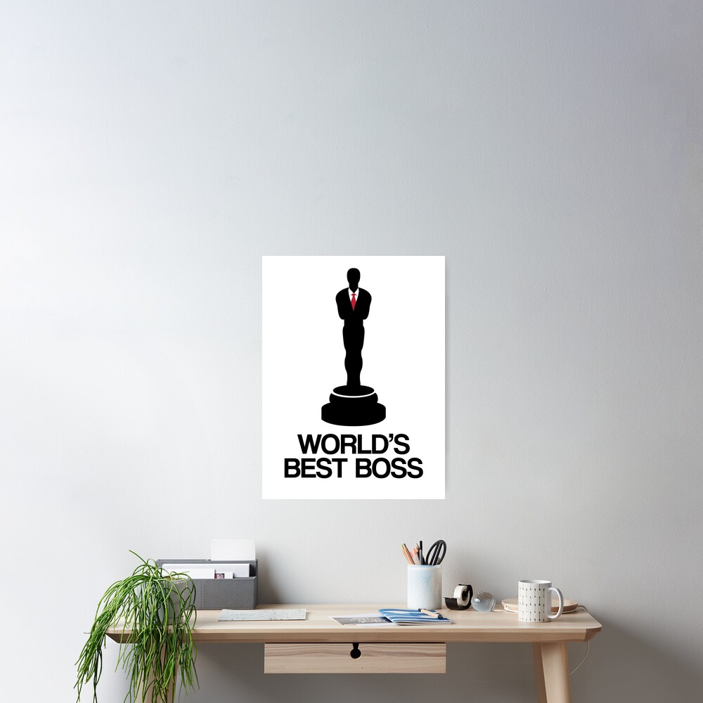 "World's best boss" Poster for Sale by NVDesigns | Redbubble