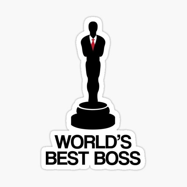 "World's best boss" Sticker by NVDesigns | Redbubble