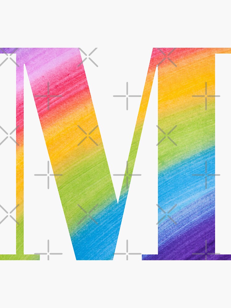 "English Alphabet Alpha Letter M | Rainbow Phonetic Alphabet Letter ...