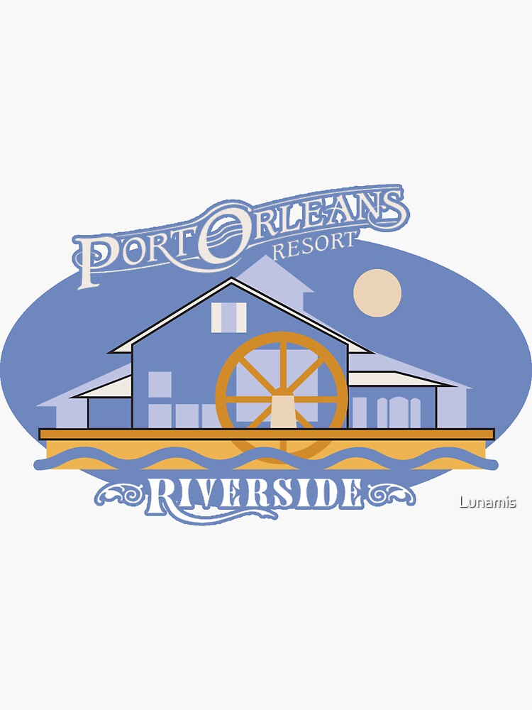 "Port Orleans Riverside" Sticker for Sale by Lunamis | Redbubble