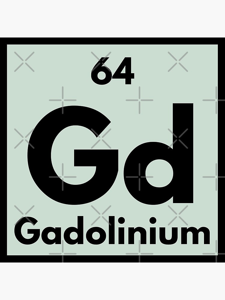 Póster «Elemento de la tabla periódica número 64 Gd gadolinio» de ...