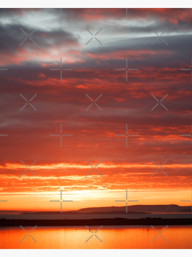 "Spectacular Sunrise across Cardiff Bay" Sticker by Rasrageltom | Redbubble