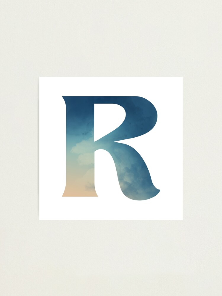 "Letter R Heartbreak Weather font" Photographic Print for Sale by ...