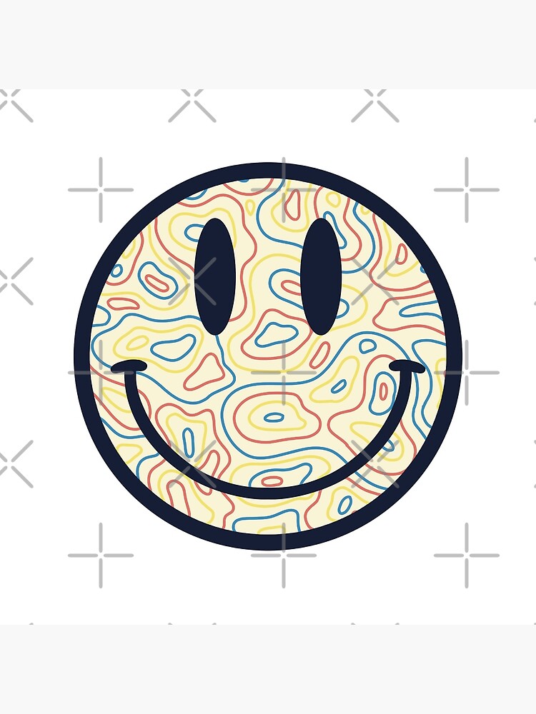 "Primary swiggle smiley face" Poster for Sale by Scarlet-Wingz | Redbubble