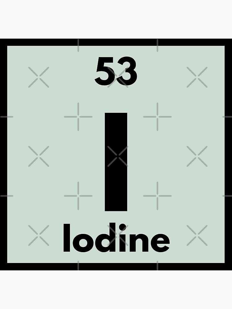 Póster «Elemento número 53 de la tabla periódica I Yodo» de ...