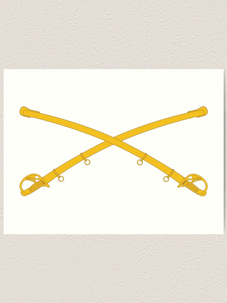"Cavalry Crossed Sabers" Art Print by jcmeyer | Redbubble