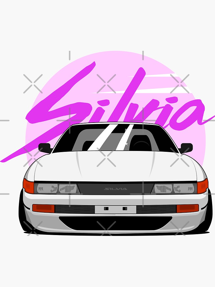 "Nissan Silvia s13 " Sticker for Sale by shketdesign | Redbubble