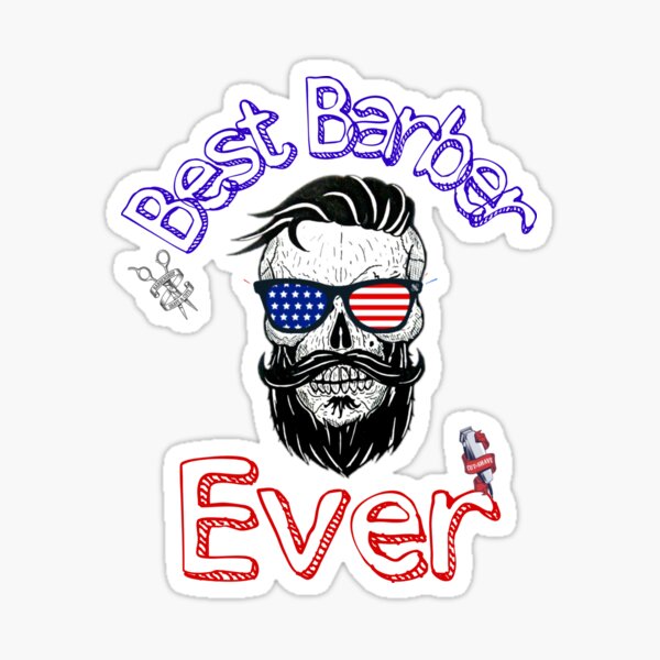 "Best Barber" Sticker by Loly-Design | Redbubble