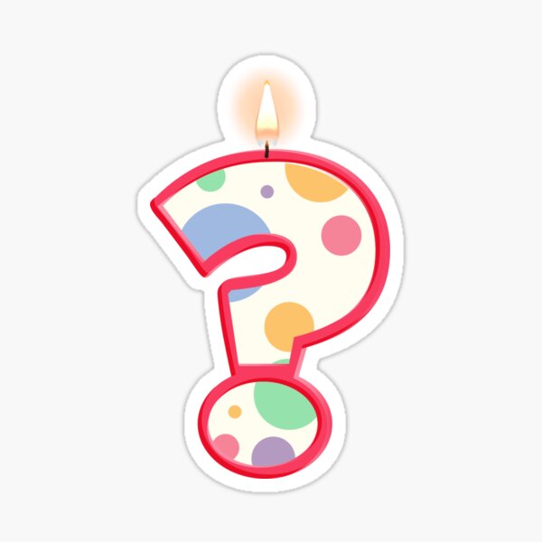 "question mark" Sticker by Kandiastore | Redbubble