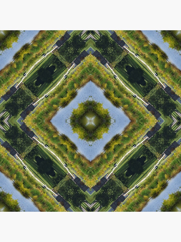 "Geometric Lake Tile" Sticker by JadeRiverImages | Redbubble