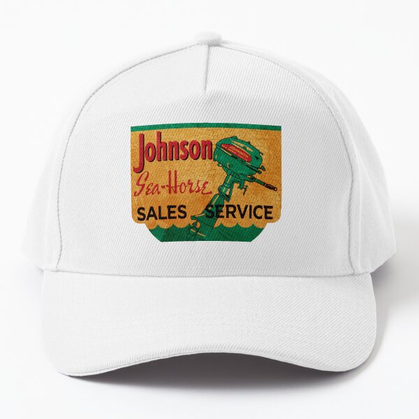 "Johnson Seahorse Vintage Outboard Motors USA" Cap for Sale by ...