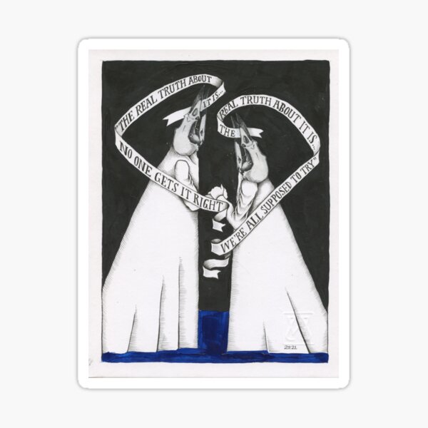 "Thinking of you " Sticker for Sale by OccultShopArt | Redbubble