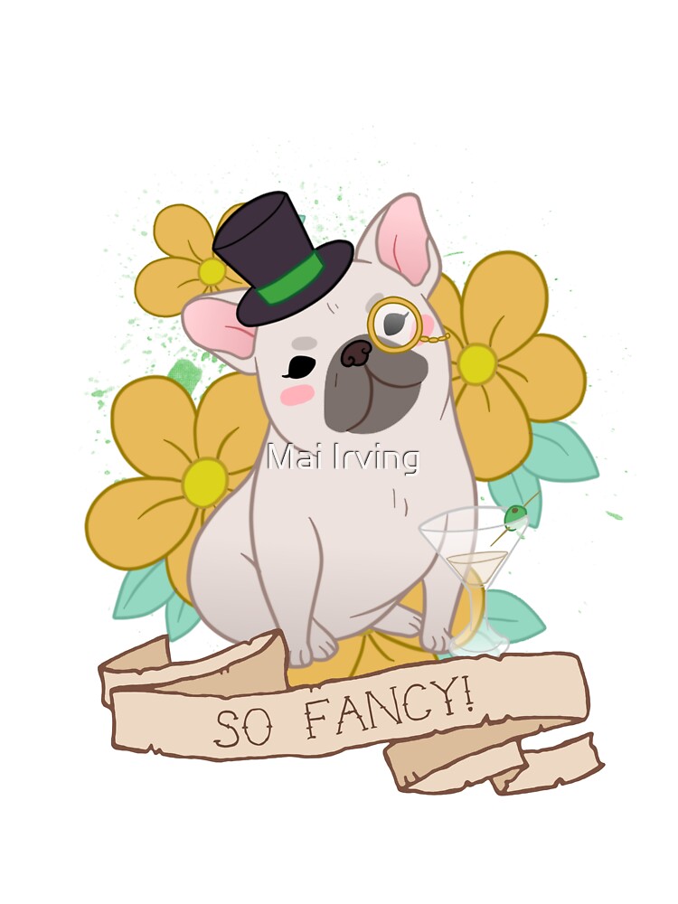 "Fancy Chubby Frenchie" Sticker for Sale by MissFright | Redbubble