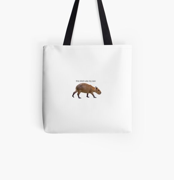 "Capybara Meme Funny Communism Edgy Meme" Tote Bag for Sale by ...