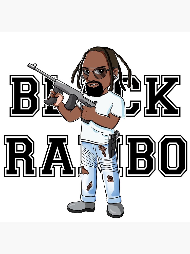 "BLACK RAMBO of INSTAGRAM" Poster for Sale by flowganic | Redbubble