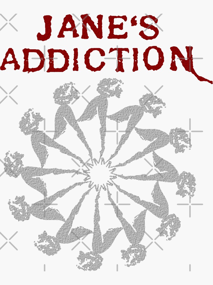 "Jane's Addiction Logo" Sticker for Sale by CitiesonWalls | Redbubble