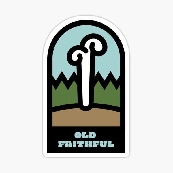 "Old Faithful National Park" Sticker for Sale by dmuelr | Redbubble